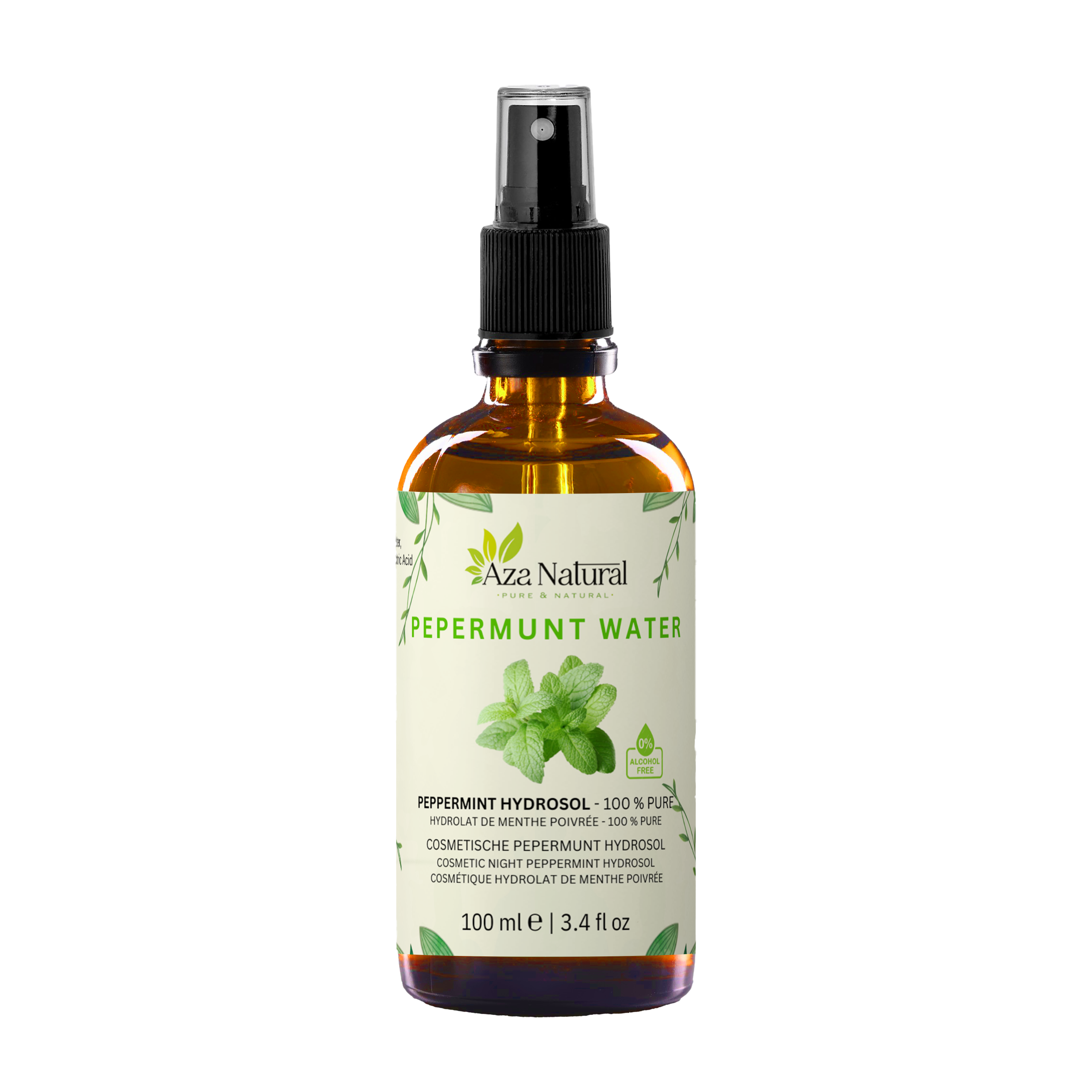 Aza Natural Pepermunt Water | Verfrissend en vitaliserend hydrosol